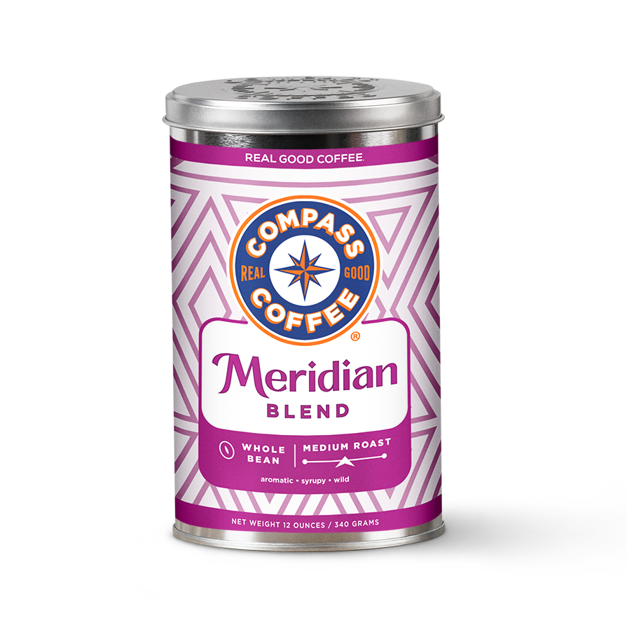 Meridian Blend 12oz Tin – Compass Coffee